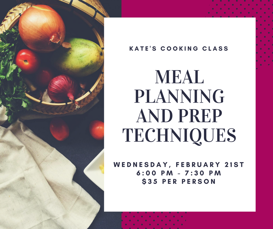 Meal planning and prep techniques | Kates Catering