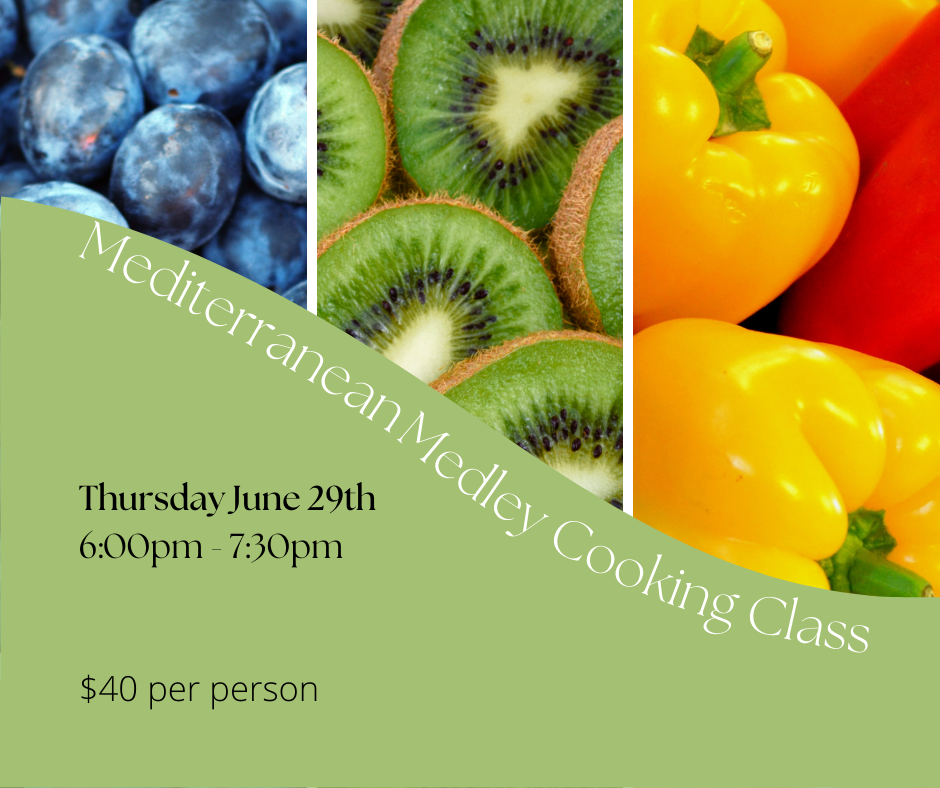Monthly Cooking Classes | Kates Catering